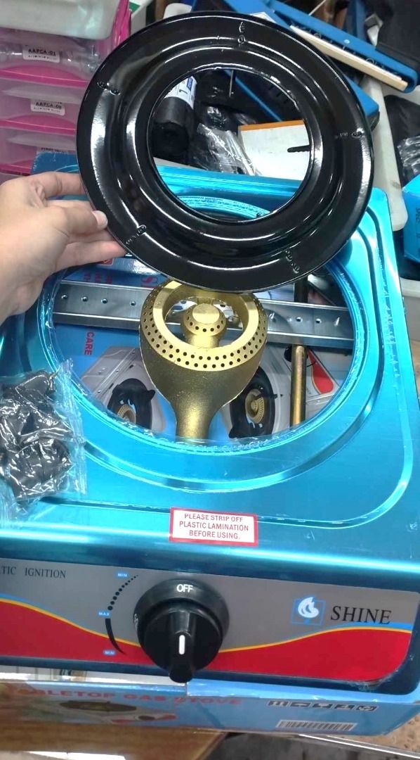 Gas Stove SINGLE BURNER SHINE, Furniture & Home Living, Bathroom ...