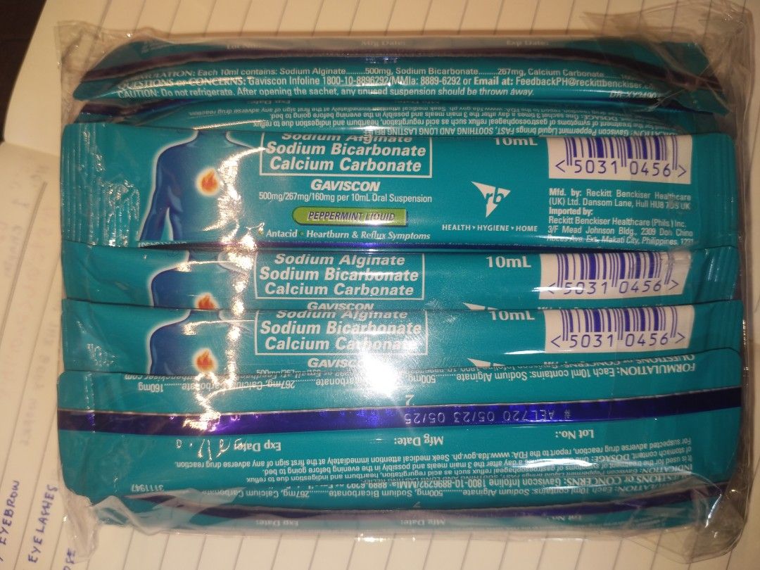 Gaviscon antacid peppermint flavor (21 PCs.), Health & Nutrition ...