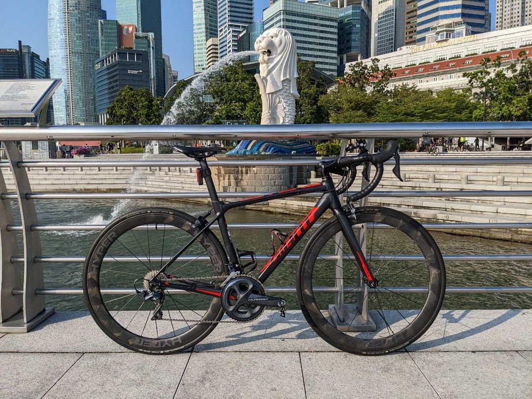 GIANT TCR SLR UPGRADED Winspace Hyper 50 carbon wheels Shimano Ultegra ...