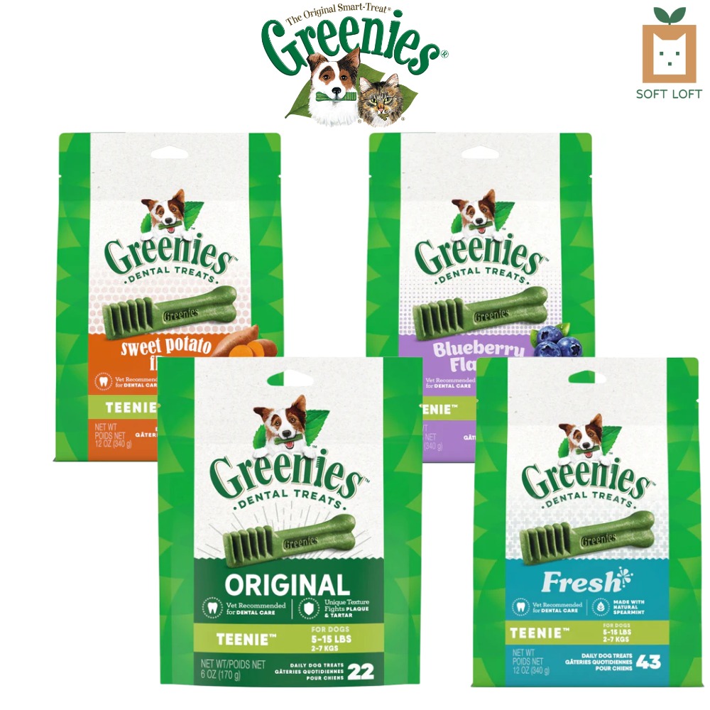GREENIES Original Natural Dental Care Dog Treats Teenie 3OZ (85G), Pet ...