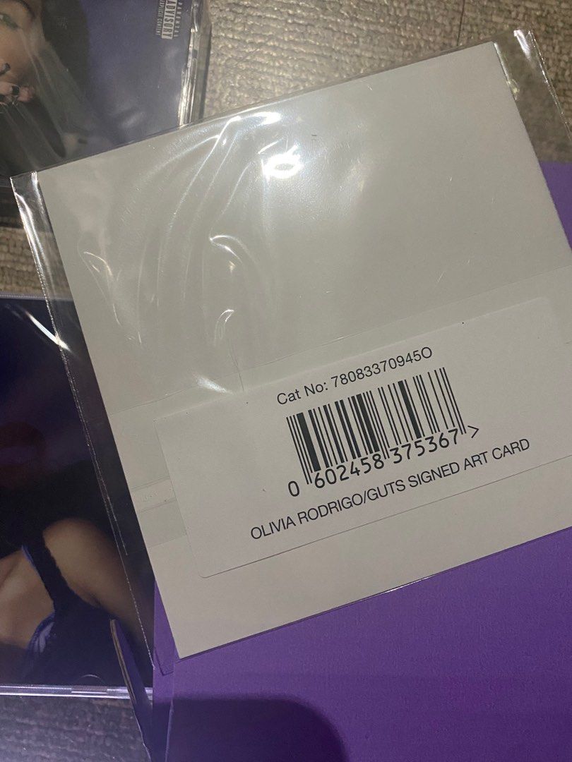Guts Signed Album package Olivia Rodrigo SEALED, Hobbies & Toys, Music ...