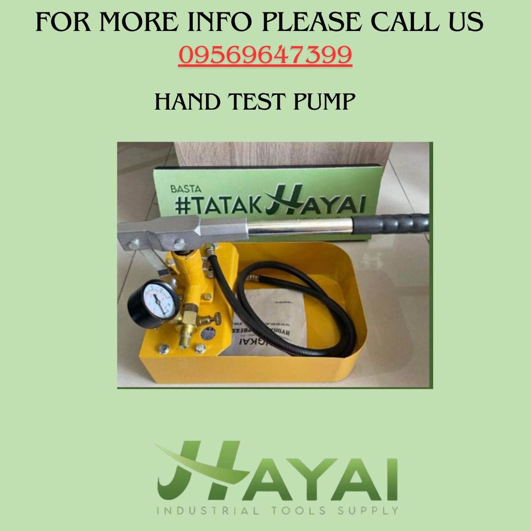 HAND TEST PUMP, Commercial & Industrial, Construction & Building ...