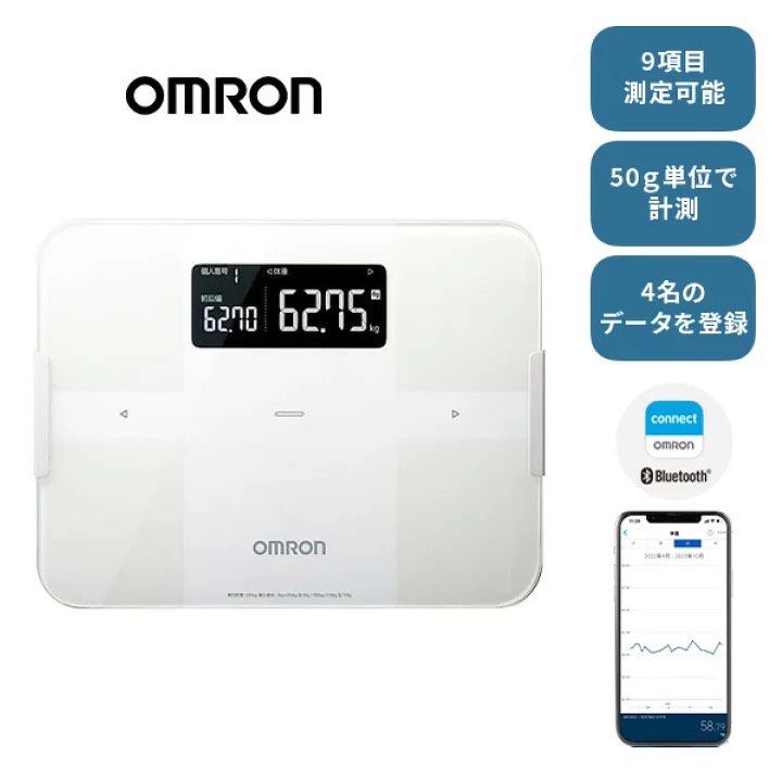 HBF-255T OMRON 日版 HBF-254 歐姆龍 脂肪磅 體脂磅 體脂稱 體脂秤 藍牙連接手機 karada scan, 健康及營養食用品, 健康監測儀和體重秤 - Carousell