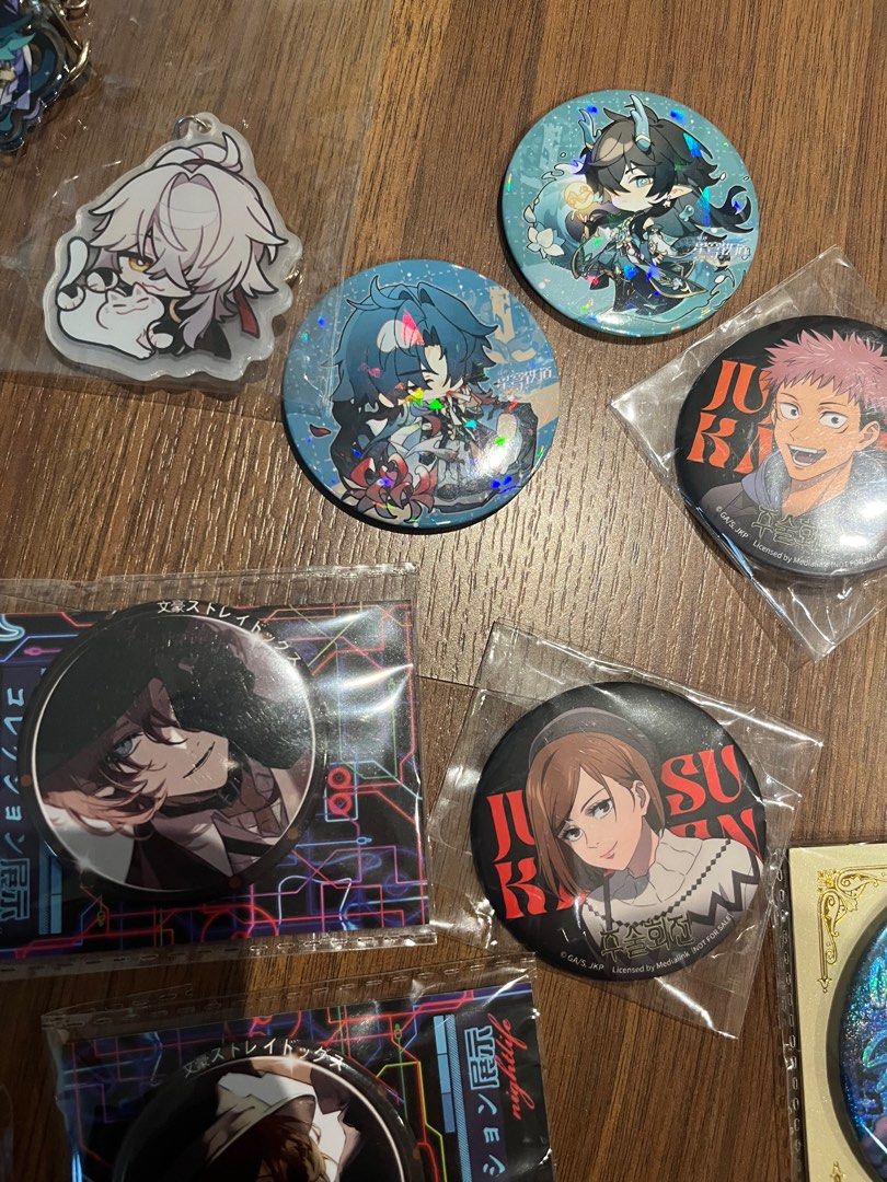 hsr genshin bsd jjk merch badge pin fanmade official honkai star rail ...