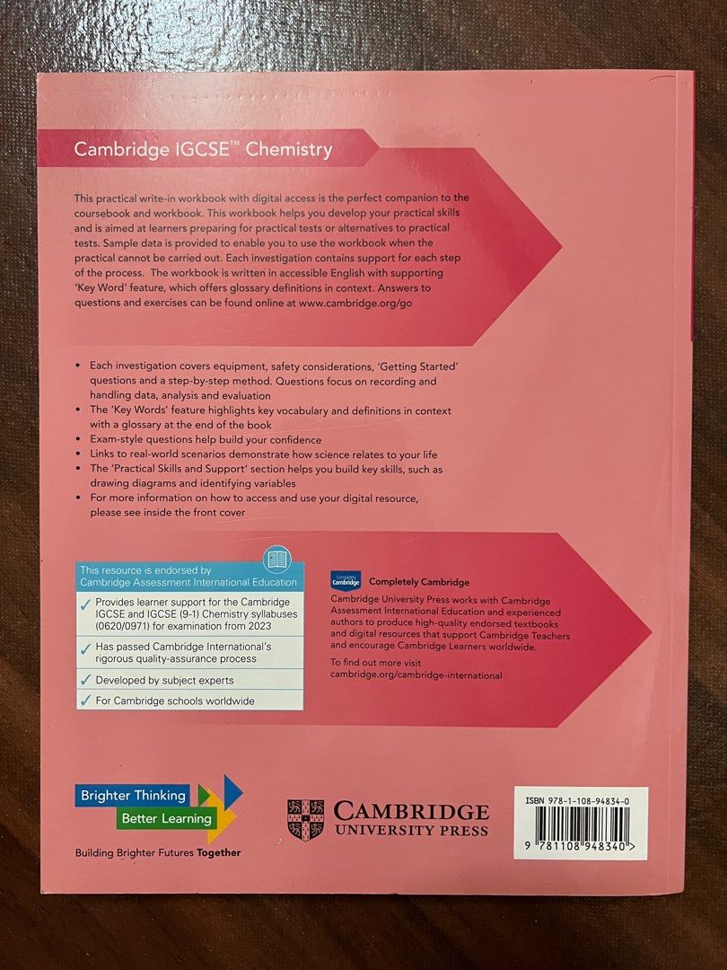 IGCSE Chemistry Practical Workbook (5th Ed.), Hobbies & Toys, Books ...