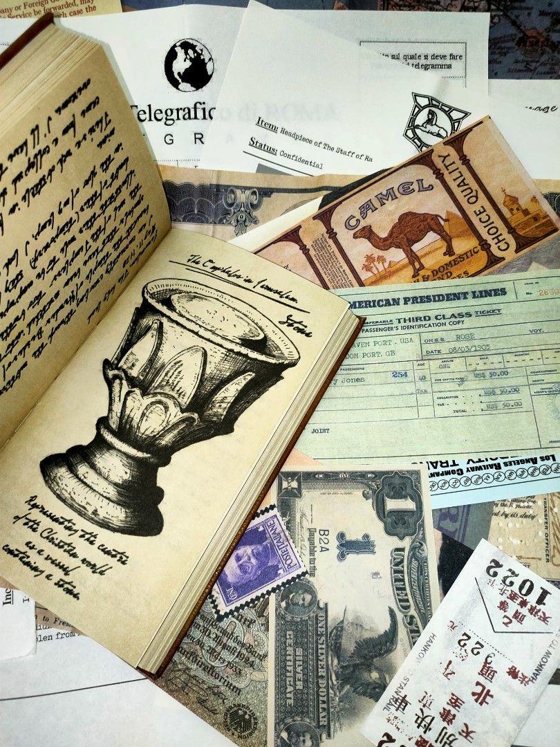 Indiana Jones diary of the holy grail journal from the Last Crusade ...