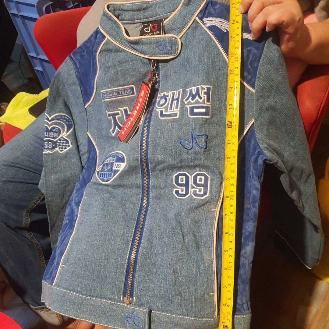 Johnny Girl denim jacket, Babies & Kids, Babies & Kids Fashion on Carousell