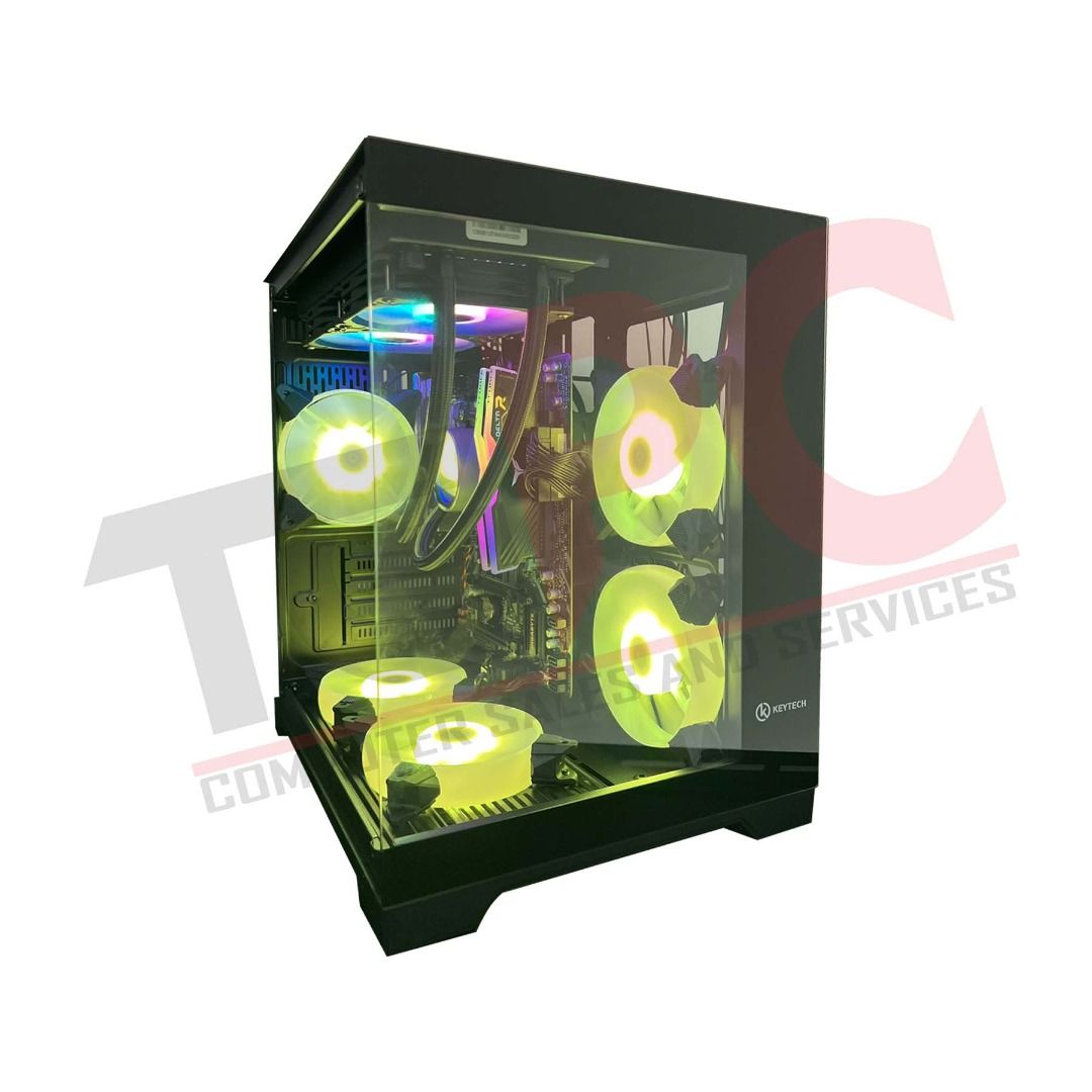 KEYTECH Robin Cube DUAL CHAMBER CASE MICRO ATX MINI ITX Computer Case ...