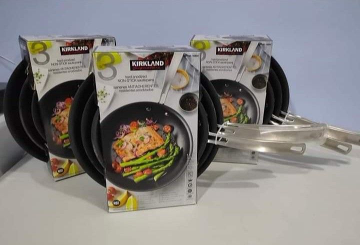 Kirkland Signature 3pc Non Stick Saute Pans, Furniture & Home Living ...