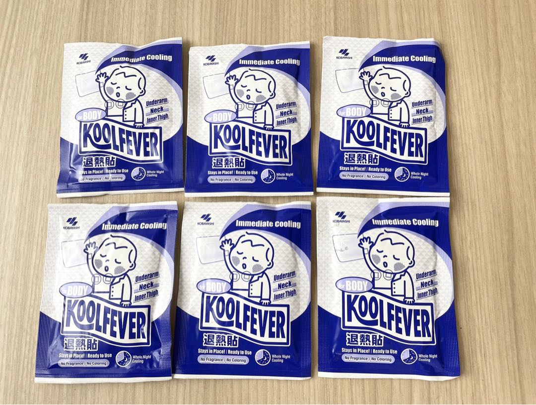 Koolfever Immediate Cooling Fever Patch Kobayashi Japan Cooling Patch ...