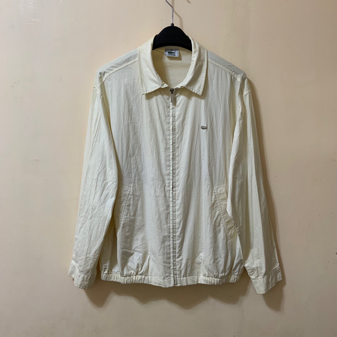 Lacoste Vintage Metal Logo Harrington Jacket, Men's Fashion, Coats ...