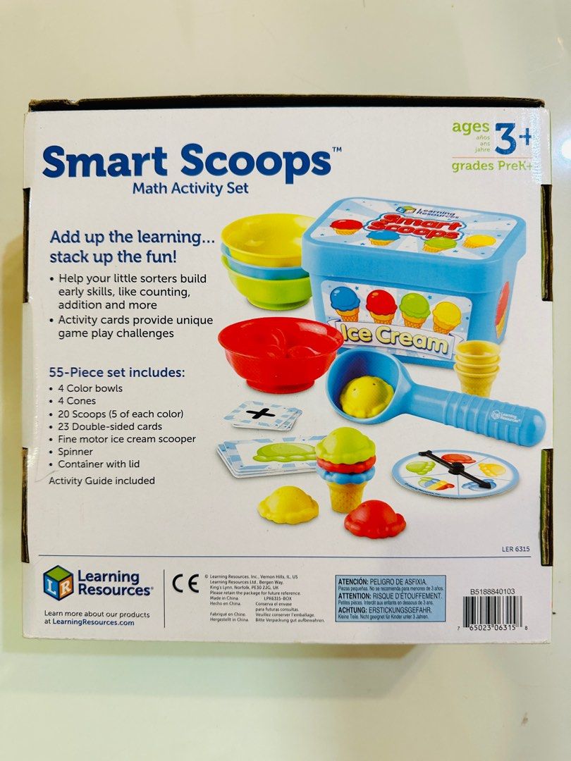 Learning resources Smart Scoops counting game Maths Activity Set ...