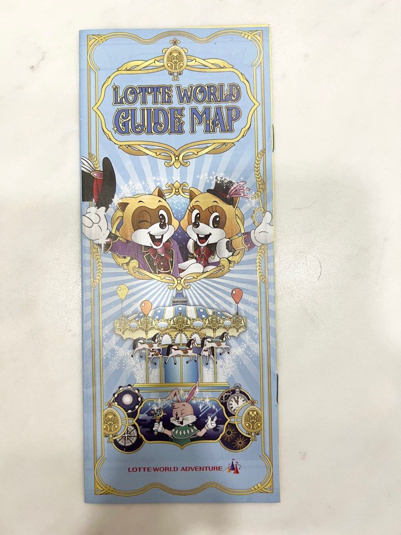 Lotte World Guide Map (December 2023), Hobbies & Toys, Books ...