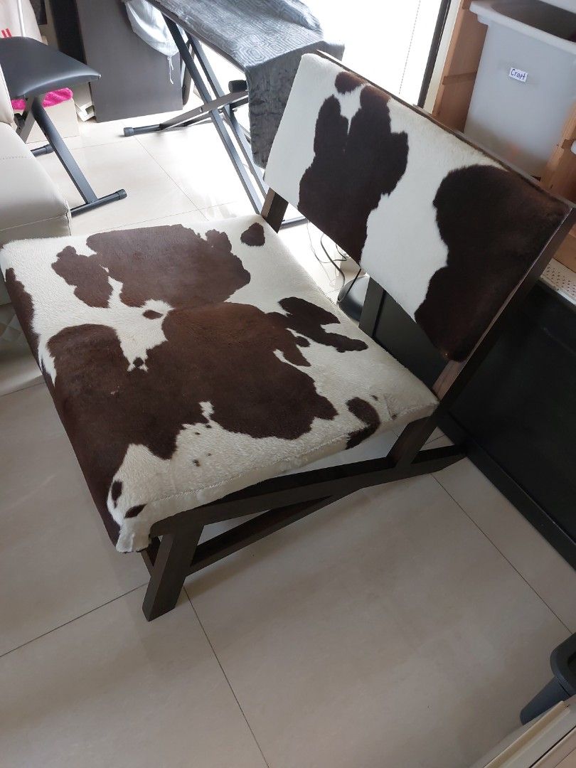 Lounge chair. Boconcept. Furry cow hide, Furniture & Home Living ...