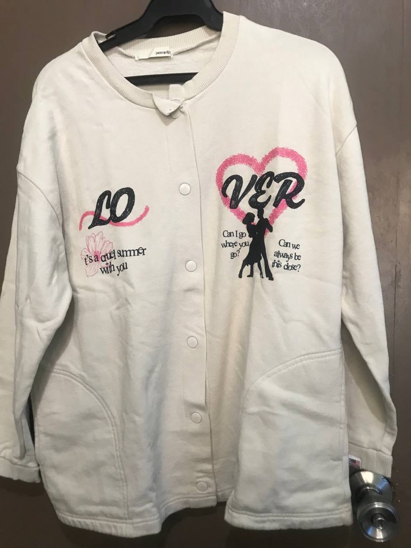 LOVER (Taylor Swift Inspired) Buttoned Cardigan, Women's Fashion, Coats ...