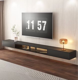 LENO Modern Floating TV Console, Furniture & Home Living, Furniture, TV ...