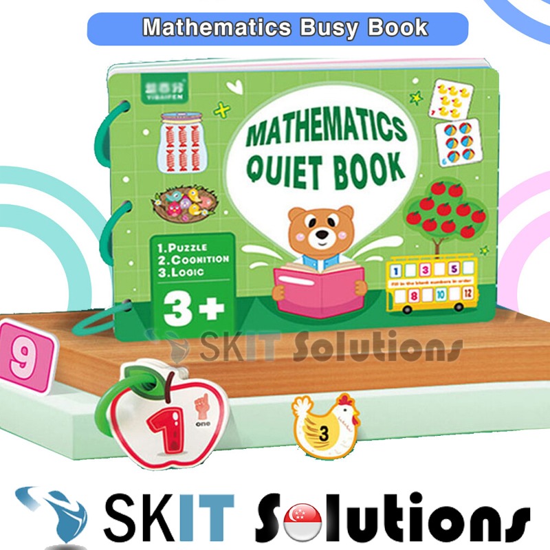 Mathematics Quiet Book Math Busy Montessori Board Preschool ...