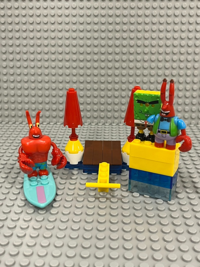 MEGA BLOKS SpongeBob SquarePants Wacky Surfing (include SpongeBob & Mr ...