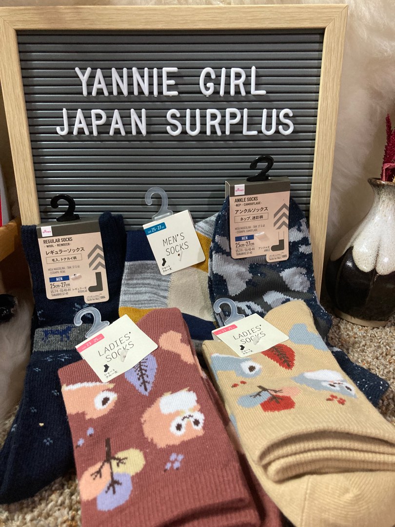 MENS & LADIES SOCKS JAPAN, Men's Fashion, Watches & Accessories, Socks ...