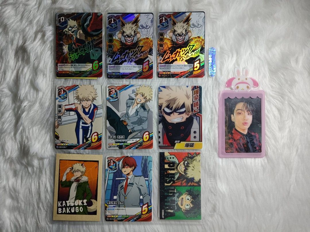 MHA My Hero Academia Bakugou Katsuki Todoroki Midoriya Cards, Hobbies ...