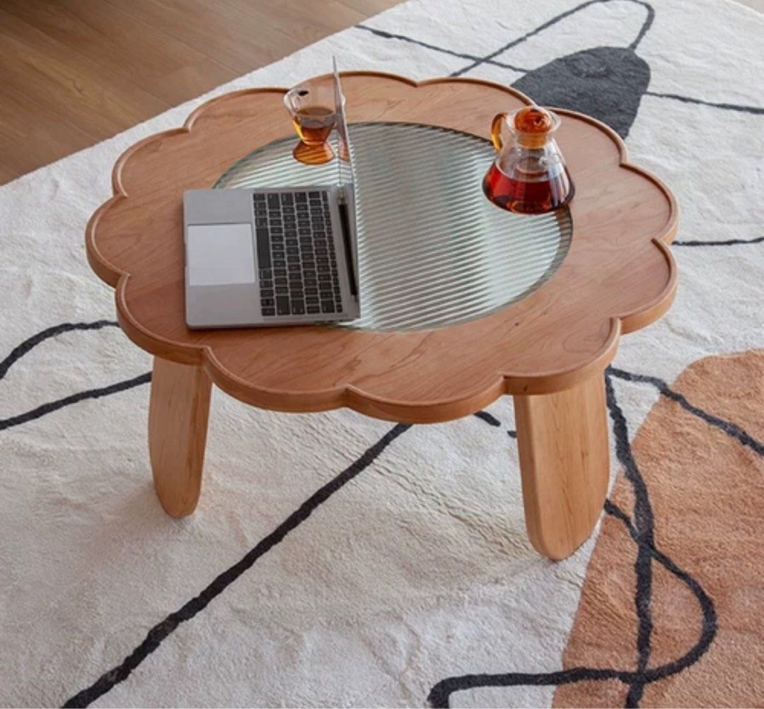 MIGO Solid Wood Round Coffee Table, Furniture & Home Living, Furniture, Tables & Sets on Carousell