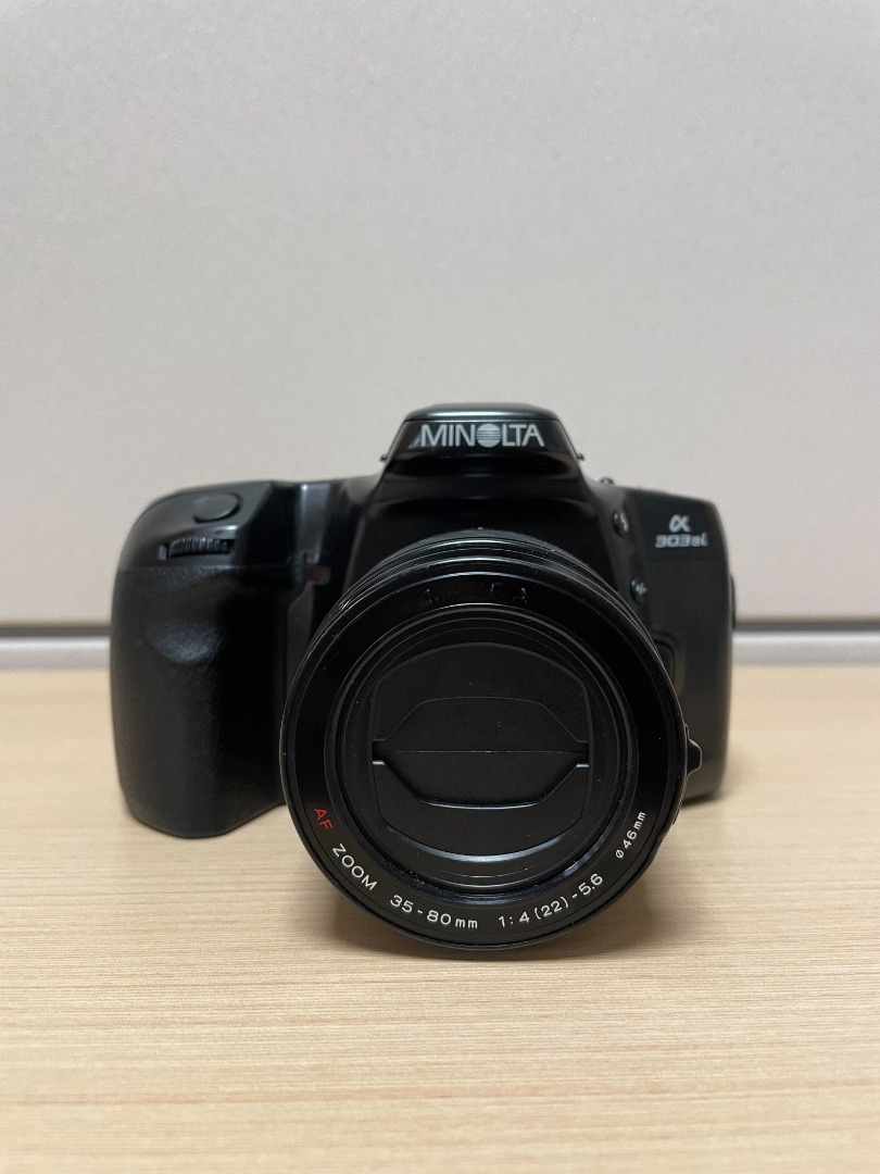 Minolta alpha 303si film camera, Photography, Cameras on Carousell