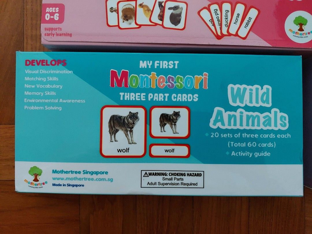 Montessori flash cards multi use, Hobbies & Toys, Toys & Games on Carousell