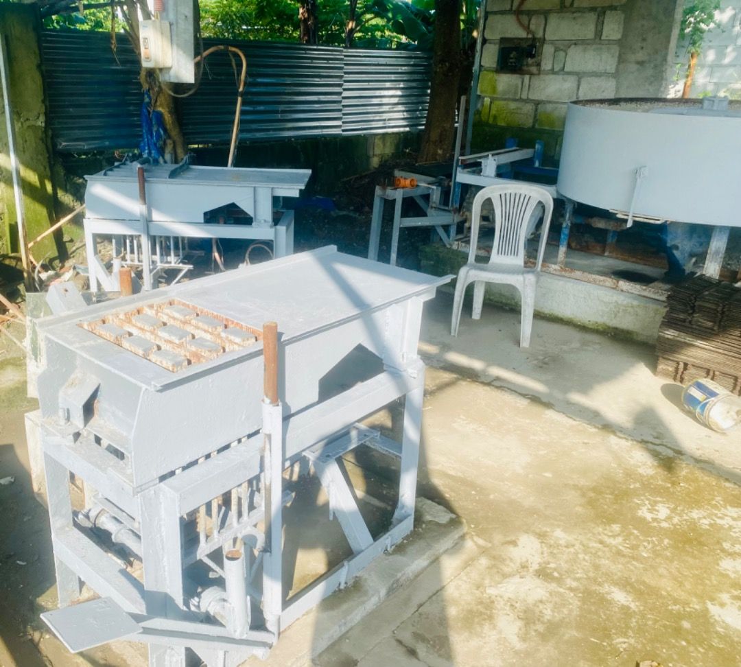 Mortar mixer machine for blocks, hollow block maker machine , steel ...
