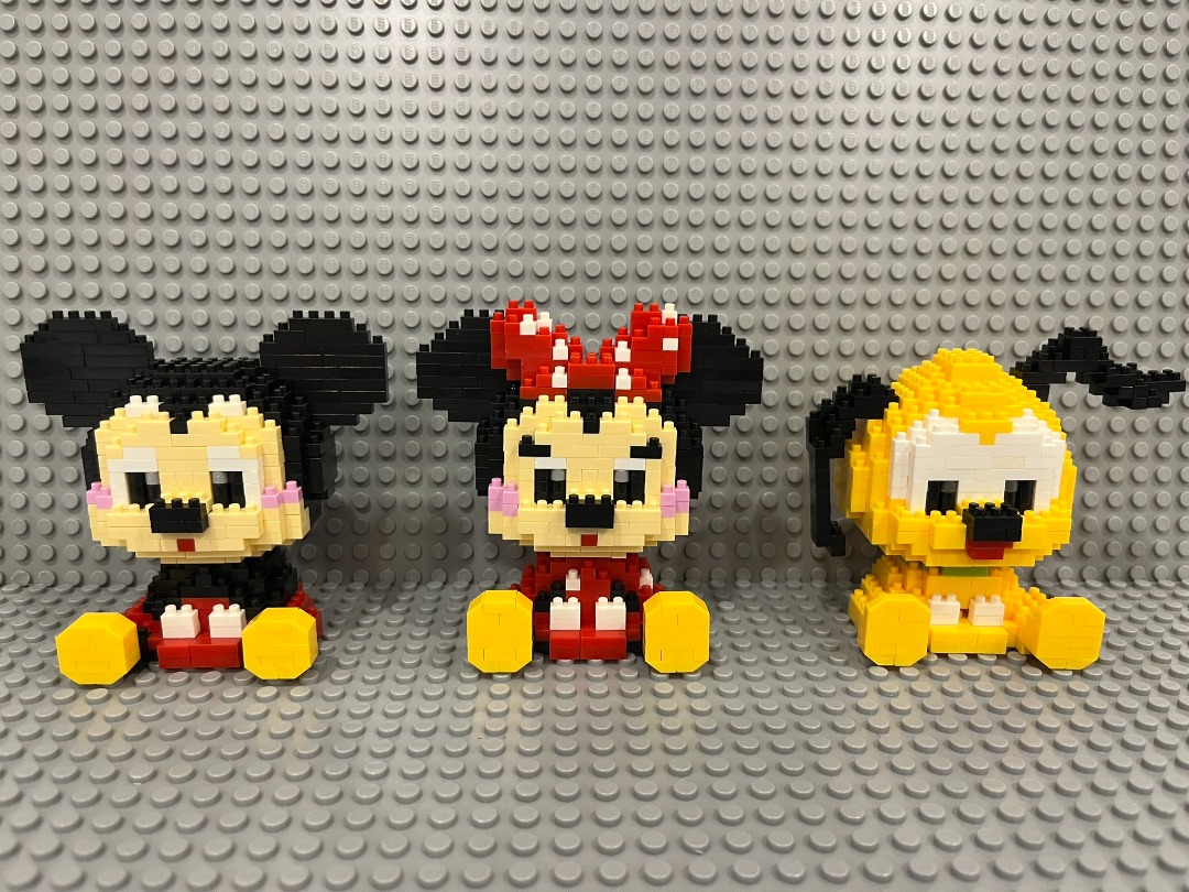 NANO BLOCK Disney Mickey Mouse Minnie Mouse Pluto, Hobbies & Toys, Toys ...