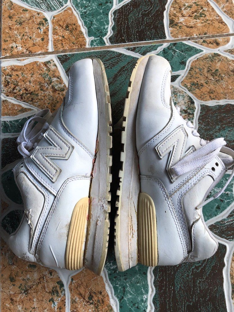 New Balance 574 Authentic Shoes Sneakers White, Women's Fashion ...
