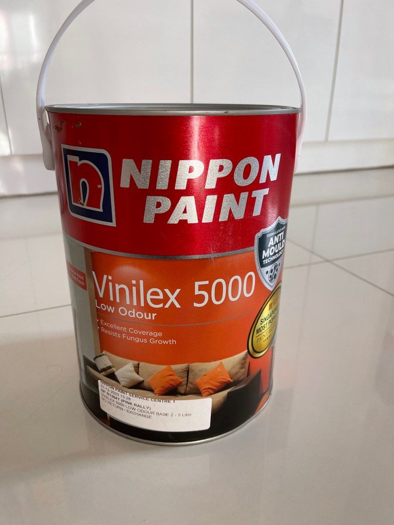 Nippon Paint Vinilex 5000 - Pink Rally, Furniture & Home Living, Home ...