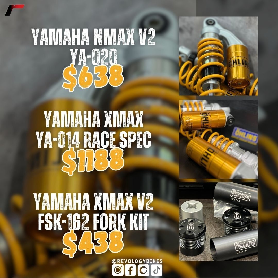 OHLINS REAR SUSPENSION FOR NMAX V2 | XMAX 300 | XMAX 300 V2 | CZD 300 ...