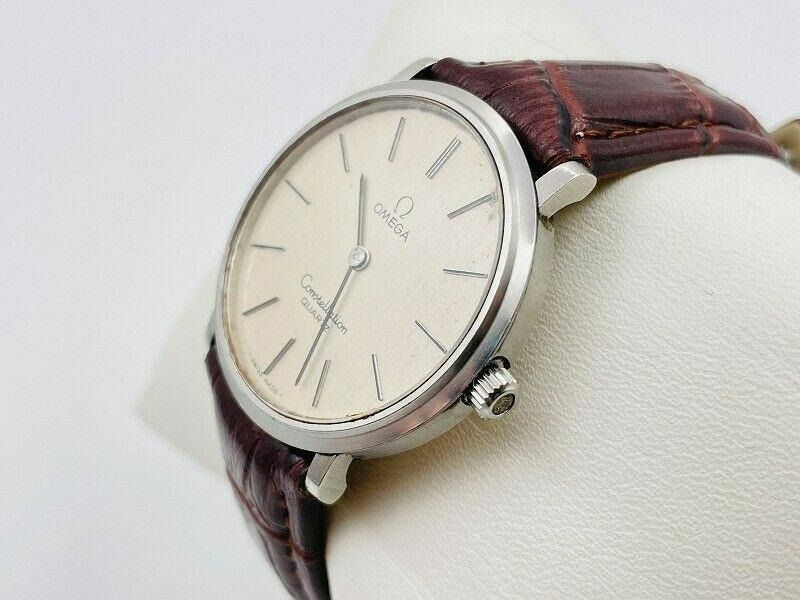 OMEGA Constellation Round Silver Dial Unisex Quartz Swiss Made Watch ...