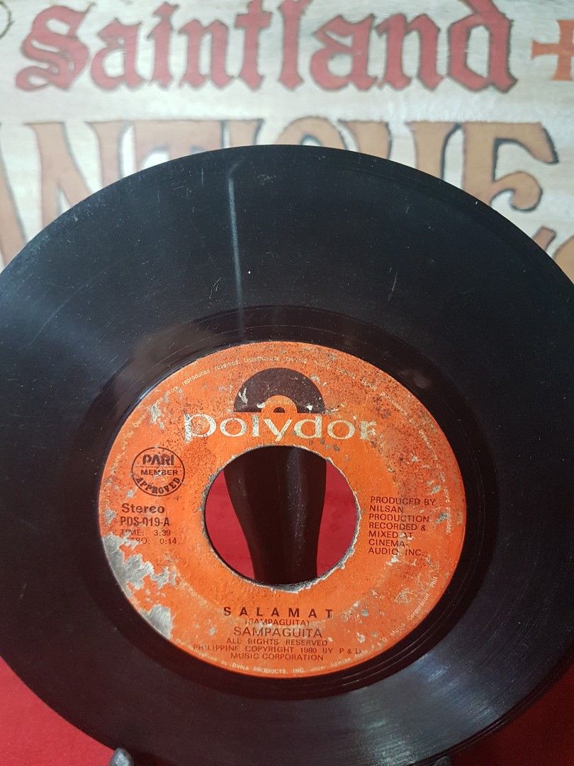OPM SAMPAGUITA VINYL RECORD 45 rpm Vintage PLAKA Antique Philippine ...
