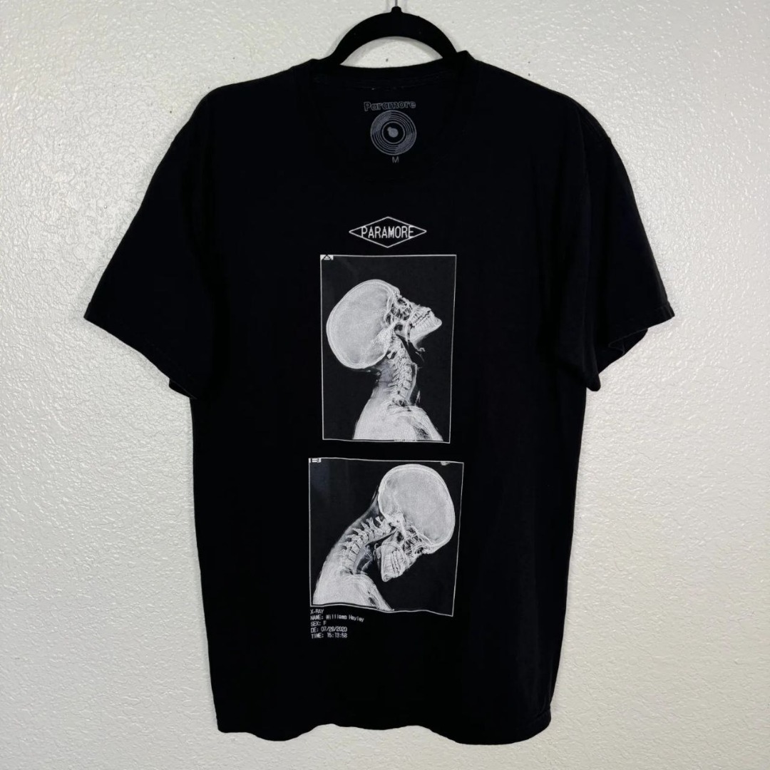 Paramore X-ray Head Banging Tshirt, Men's Fashion, Tops & Sets, Tshirts ...