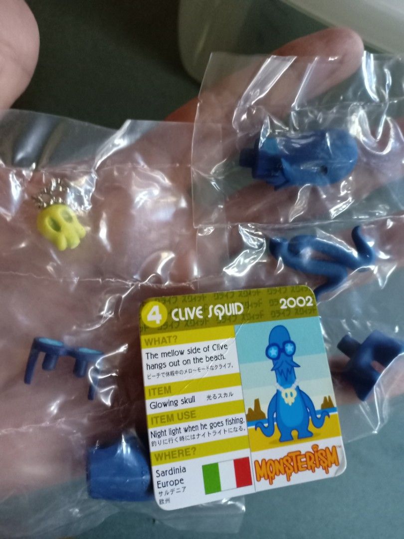 Pete Fowler World of Monsterism Clive Squid Figure #4, Hobbies & Toys ...