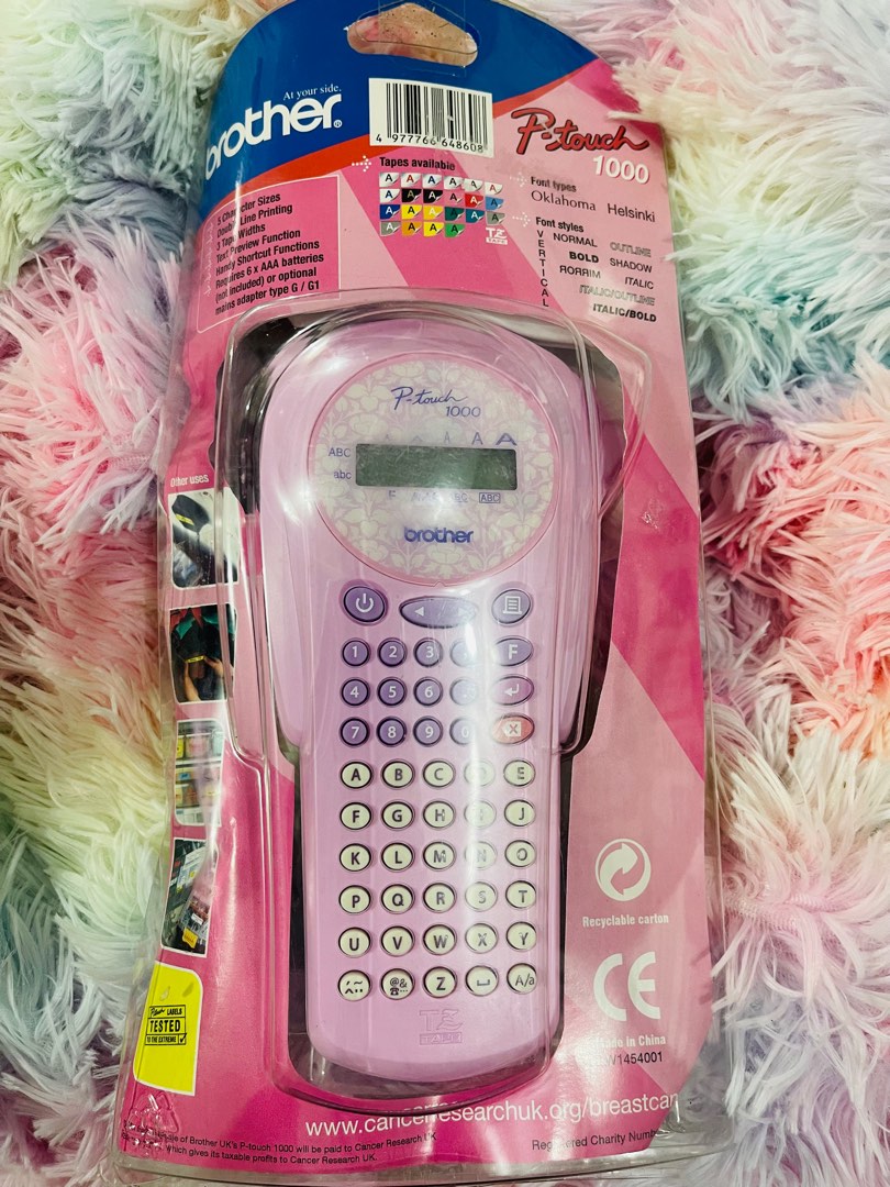 Pink Brother P Touch 1000 Brand New! F button not working !! !! SALE ...