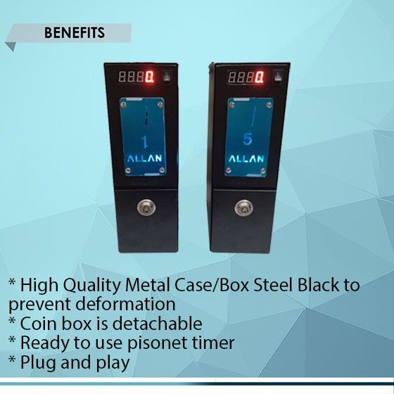 PISONET TIMER SINGLE COINSLOT, BOX METAL PISO LIMA S-TYPE, BEST FOR ...