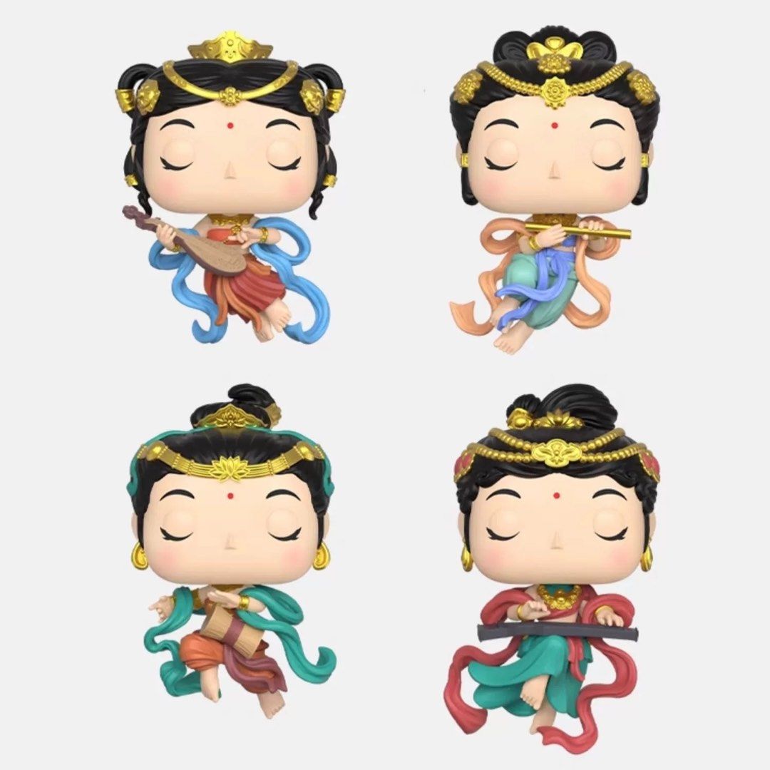 [PO] Chinese Tradition Pop! Asia Vinyl Figures - Pi Pa/ Xiao Di/ Yao Gu ...