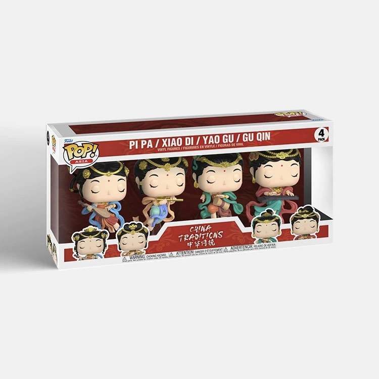 [PO] Chinese Tradition Pop! Asia Vinyl Figures - Pi Pa/ Xiao Di/ Yao Gu ...