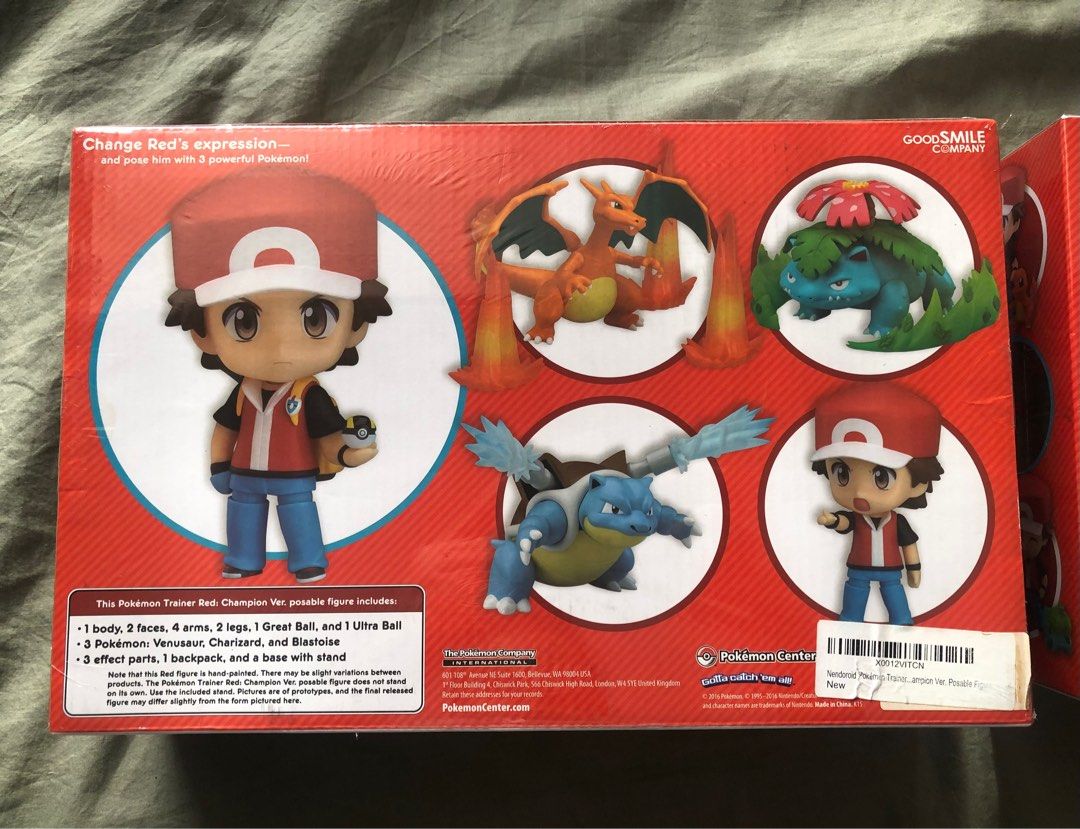 Pokemon Nendoroid Red Set (Champ ver and OG Red), Hobbies & Toys, Toys ...