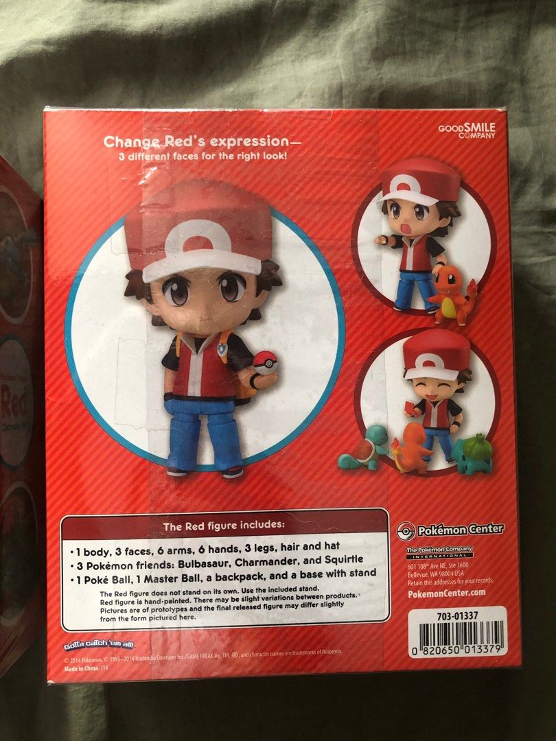 Pokemon Nendoroid Red Set (Champ ver and OG Red), Hobbies & Toys, Toys ...