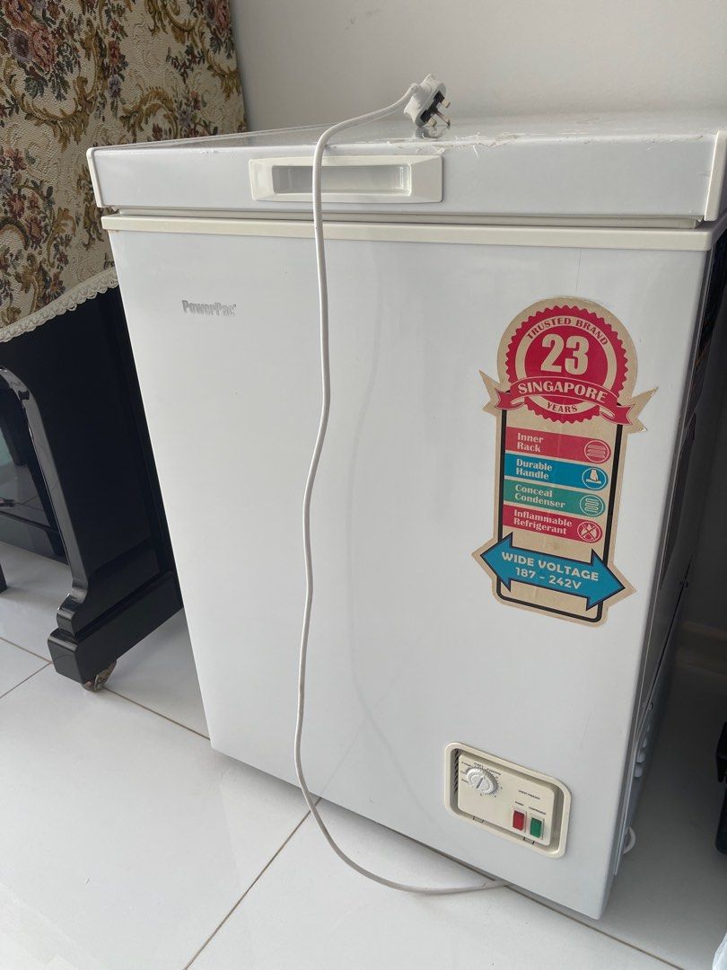 PowerPac Chest freezer 100L, TV & Home Appliances, Kitchen Appliances ...