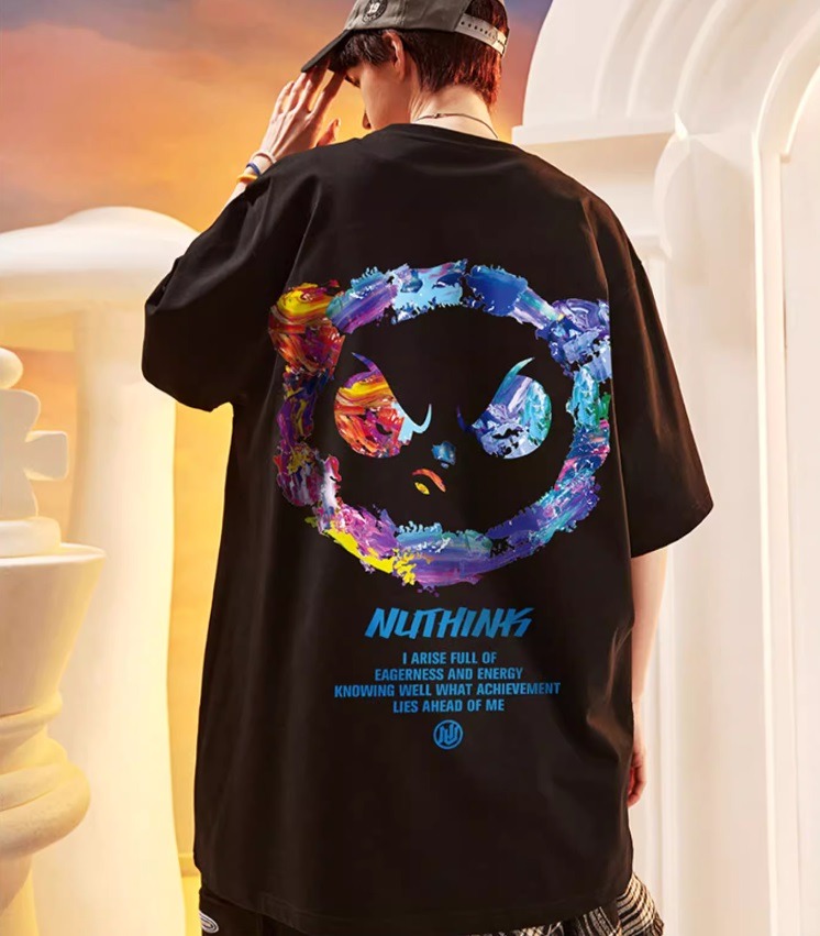 [Pre-Order] Nuthink Furious Bear Face Oversized Tee, Men's Fashion ...