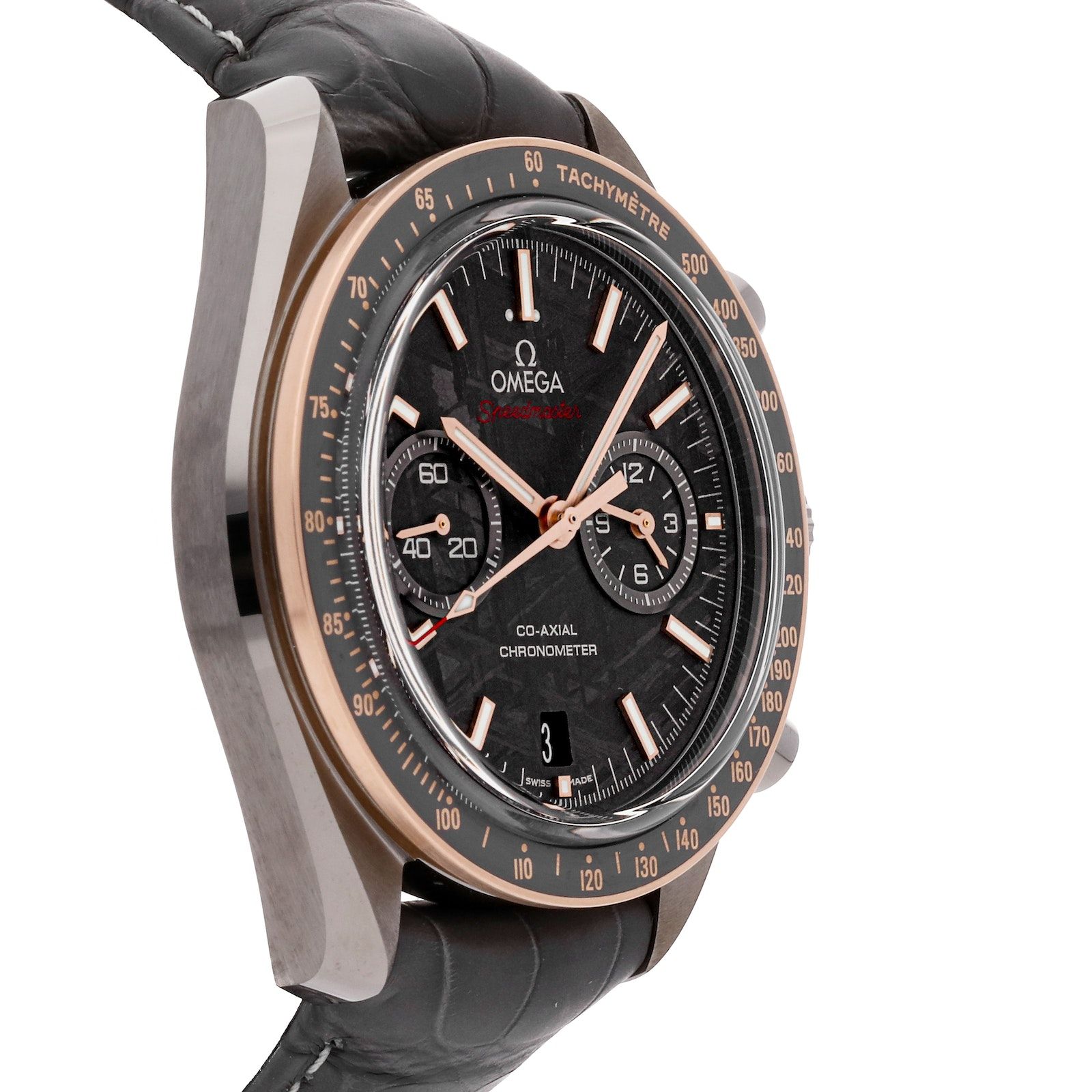 Pre-Owned Omega Speedmaster Moonwatch Chronograph Grey Side, Luxury ...