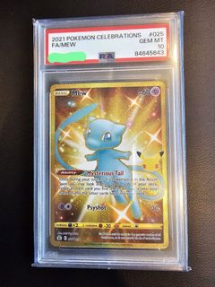PSA 10 JAP Pokemon 25th Celebrations Gold Mew 030/028, Hobbies & Toys, Toys & Games on Carousell