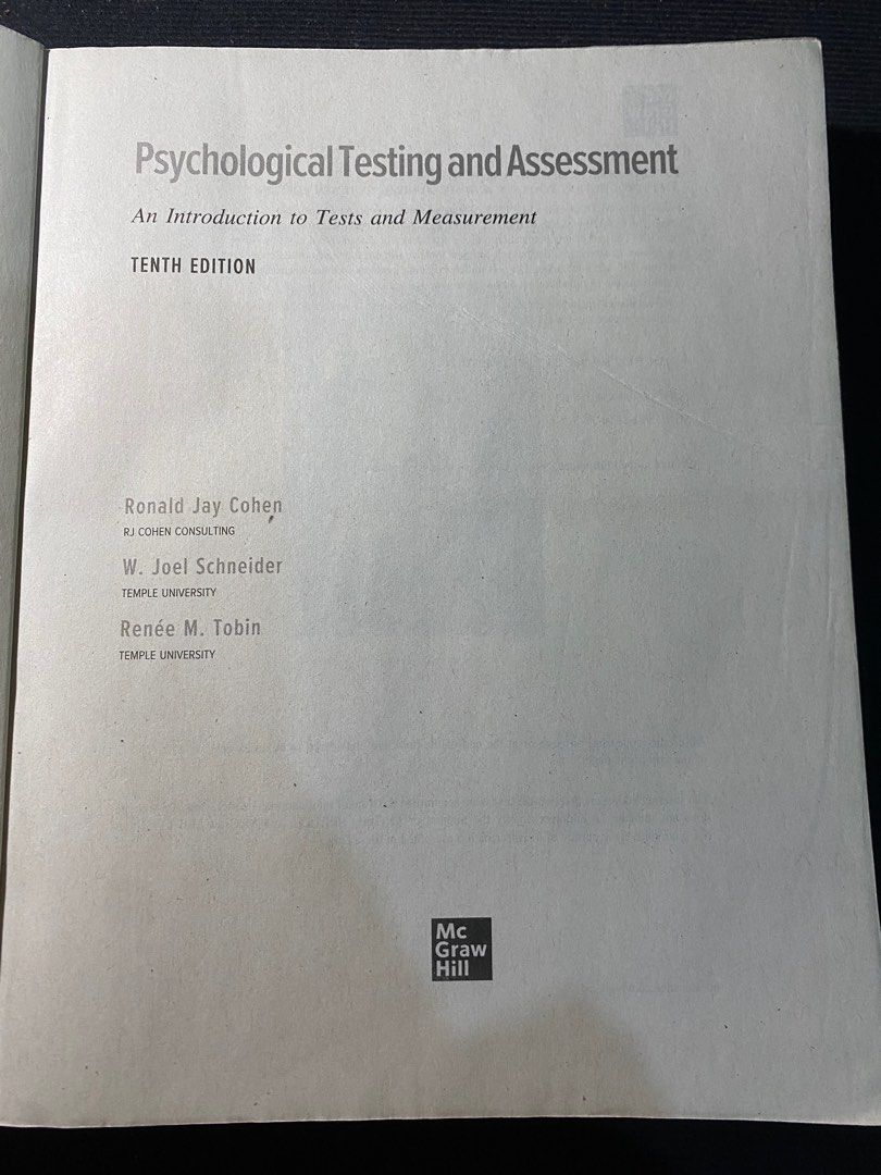 Psychological Testing and Assessment: An Introduction to Tests and ...