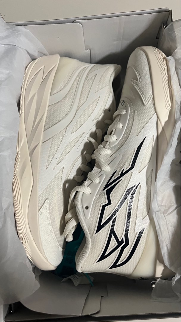 PUMA MB.02 Low Surfaces “Triple white”, Men's Fashion, Footwear ...