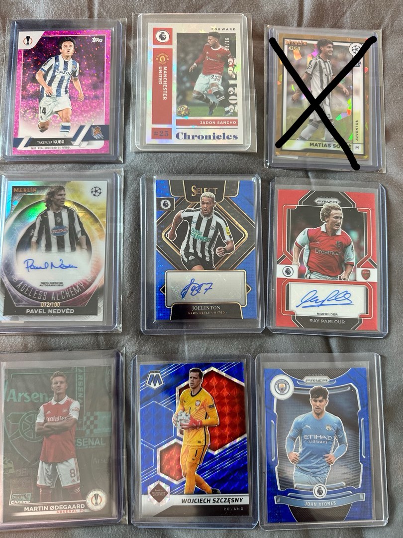 Rare Football Cards Kaoru Mitoma Jadon Sancho saliba numbered Garnacho ...