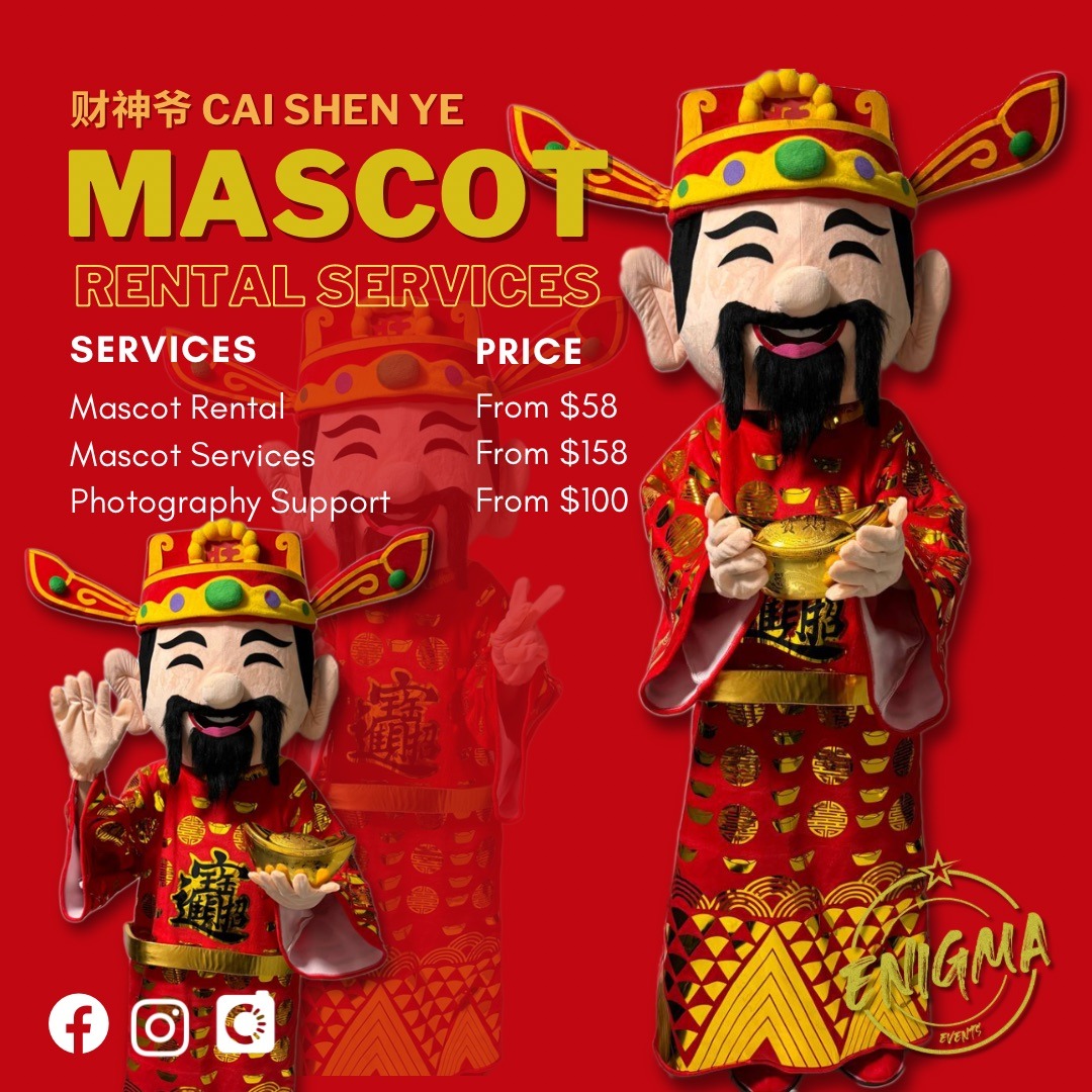 (Rental/Service) Cai Shen Ye 财神爷 / God Of Wealth Prosperity Mascot Rental Services AVAILABLE ...
